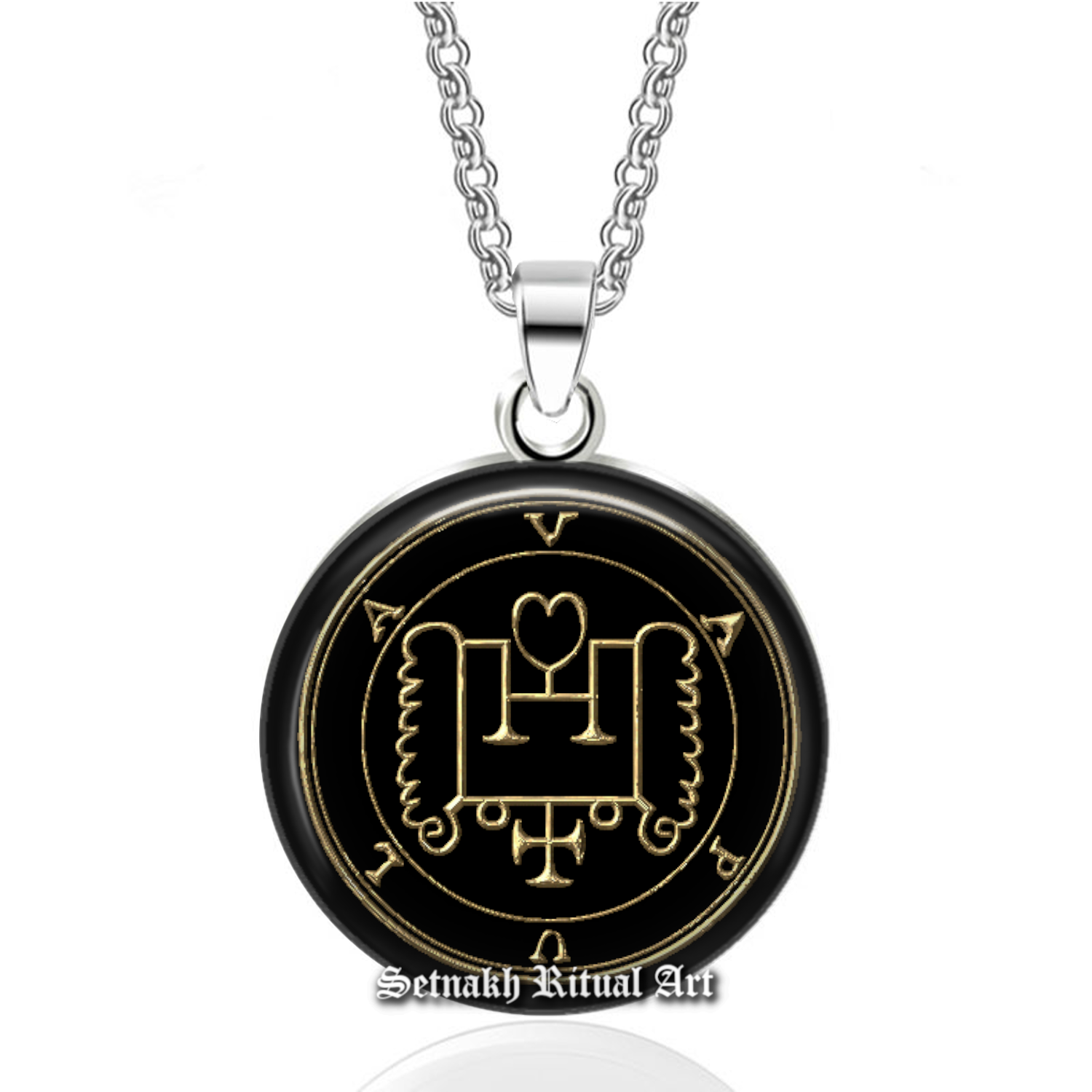 60 VAPULA demon seal pendant, Goetia sigil necklace, Lemegeton jewelry