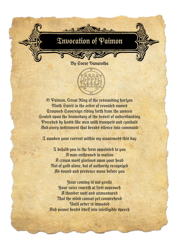 Invocation of Any Goetia Demon (Choose 1-36 of 72) - 6 pages