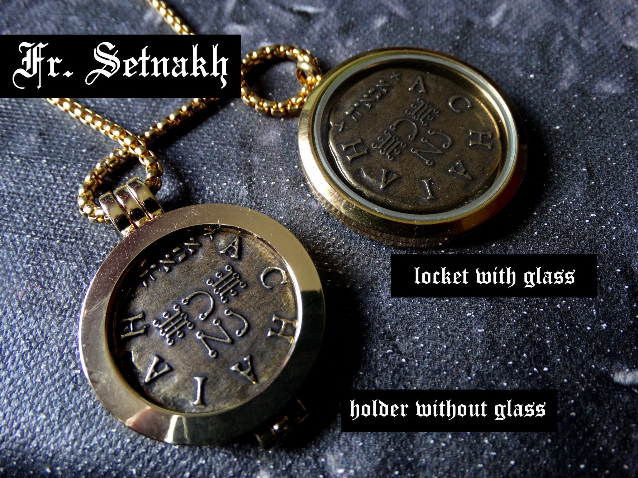 Holder or Locket for the 72 Angels talisman coins, luck, love, protect