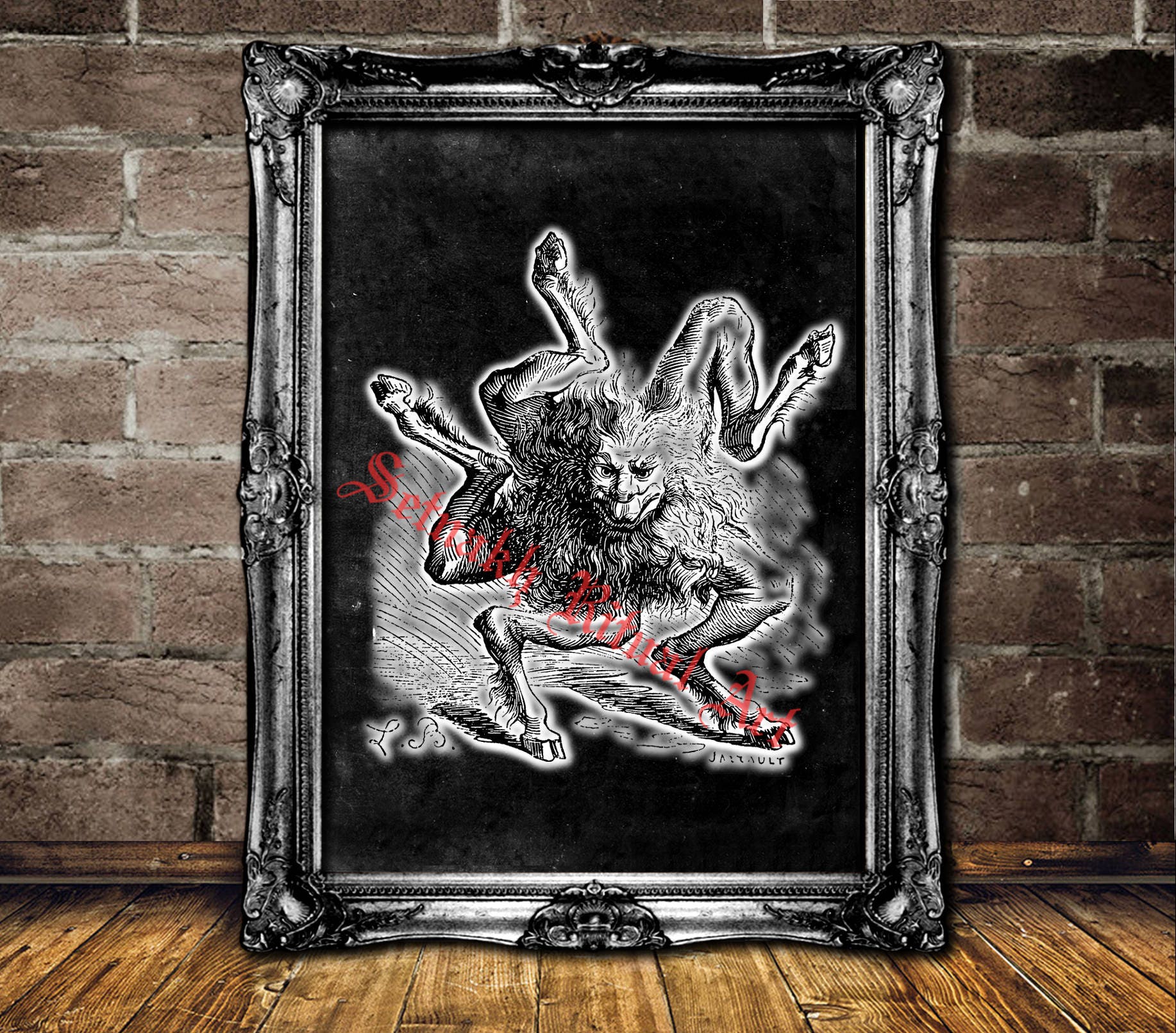 10 Buer demon print, Goetia poster, Lemegeton demon, The Lesser Key, o